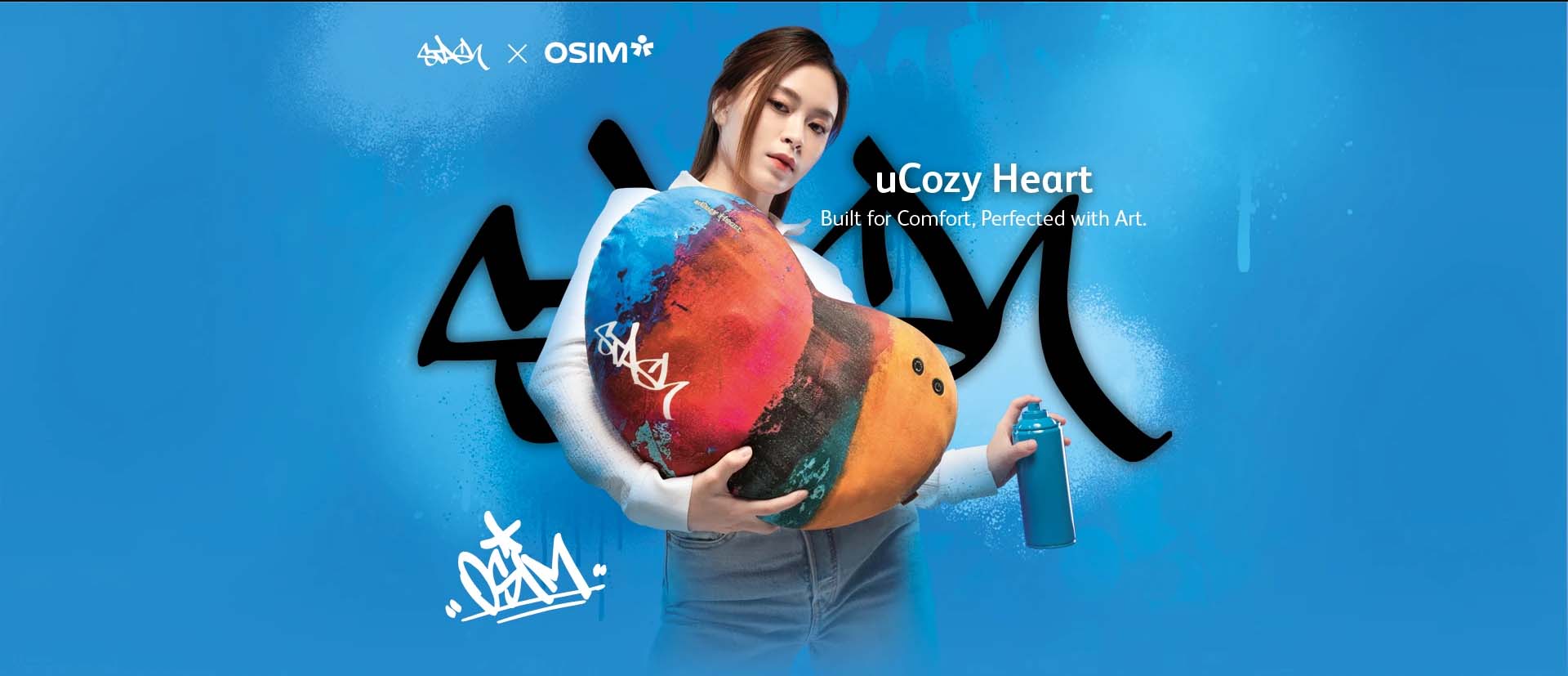 OSIM x STASH: Street Art Meets Wellness with the uCozy Heart